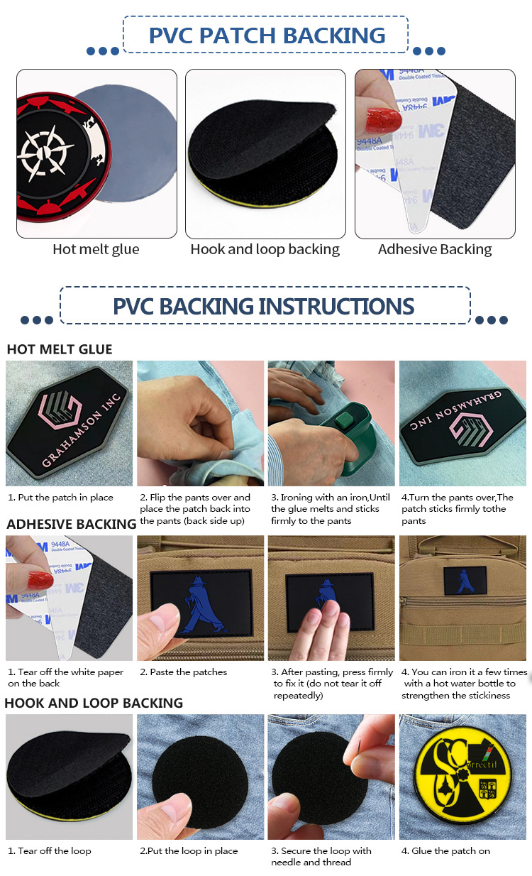 Personalized Embossed PVC Patch For Hats - Buy pvc patch for hats ...